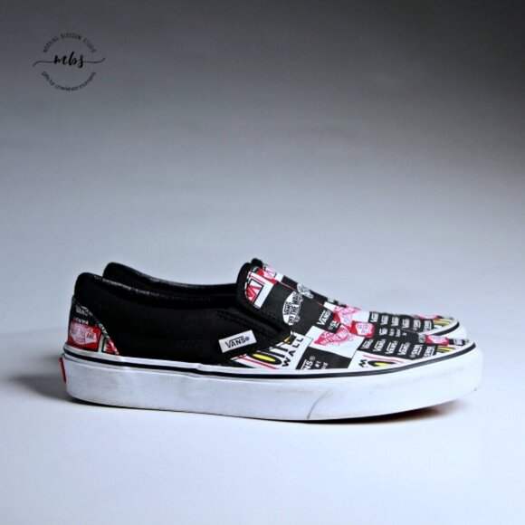 Vans | Shoes | Vans Classic Slip On Label Mix Slip Ons Sneakers ...